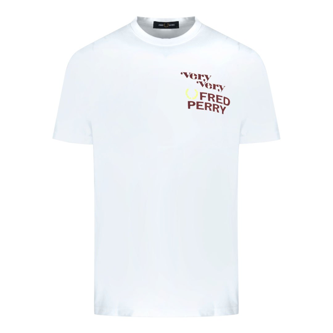 Fred Perry Very Very Logo camiseta blanca