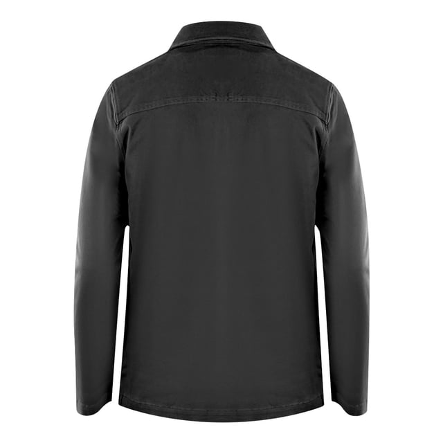 Chaqueta sobrecamisa negra antidesgarros de algodón de Lyle & Scott