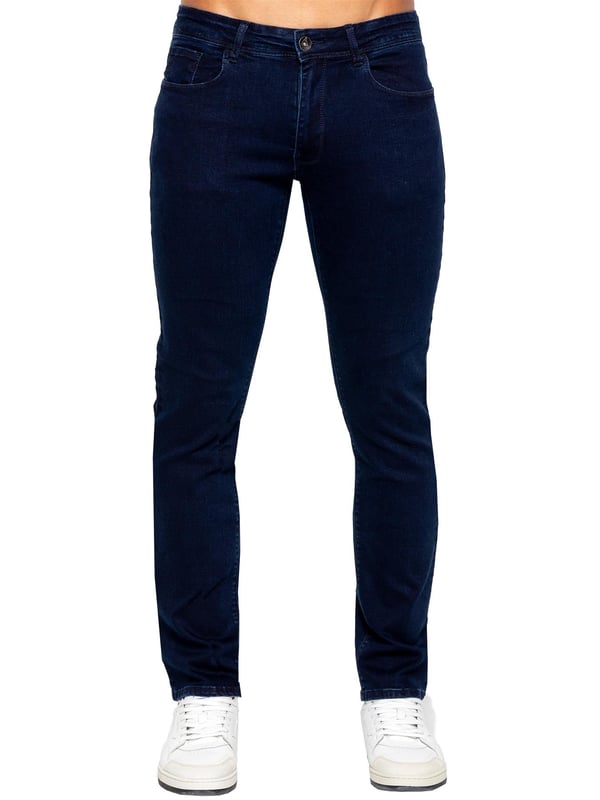 ETO | Jeans de pierna recta para hombre - azul marino